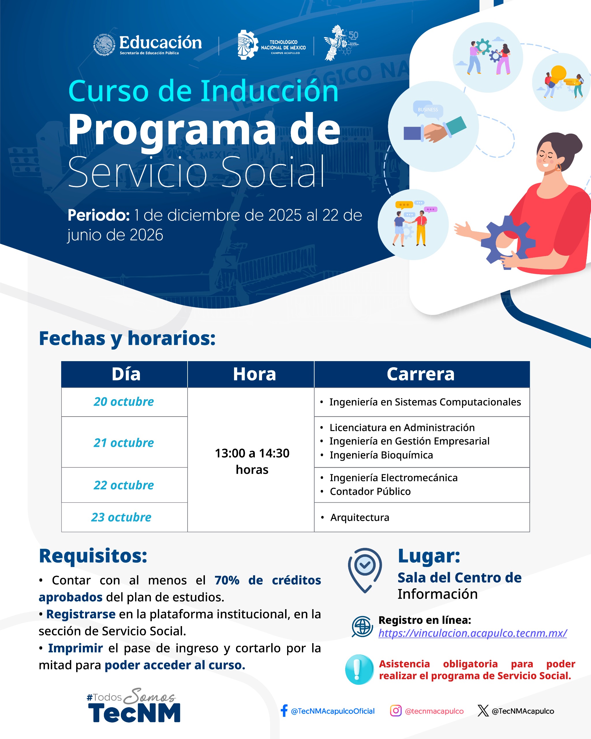 Curso de Inducción: Programa de Servicio Social – TecNM | Campus Acapulco